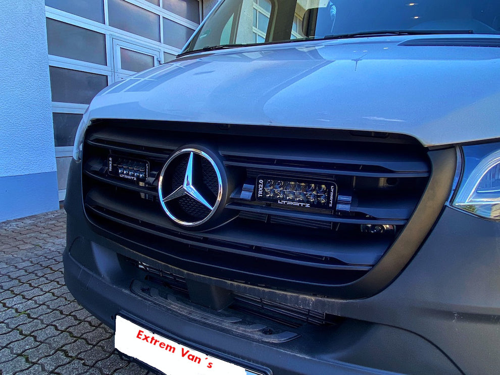 Kühlergrill Halter für LED Zusatzscheinwerfer - Mercedes Sprinter W907 ...